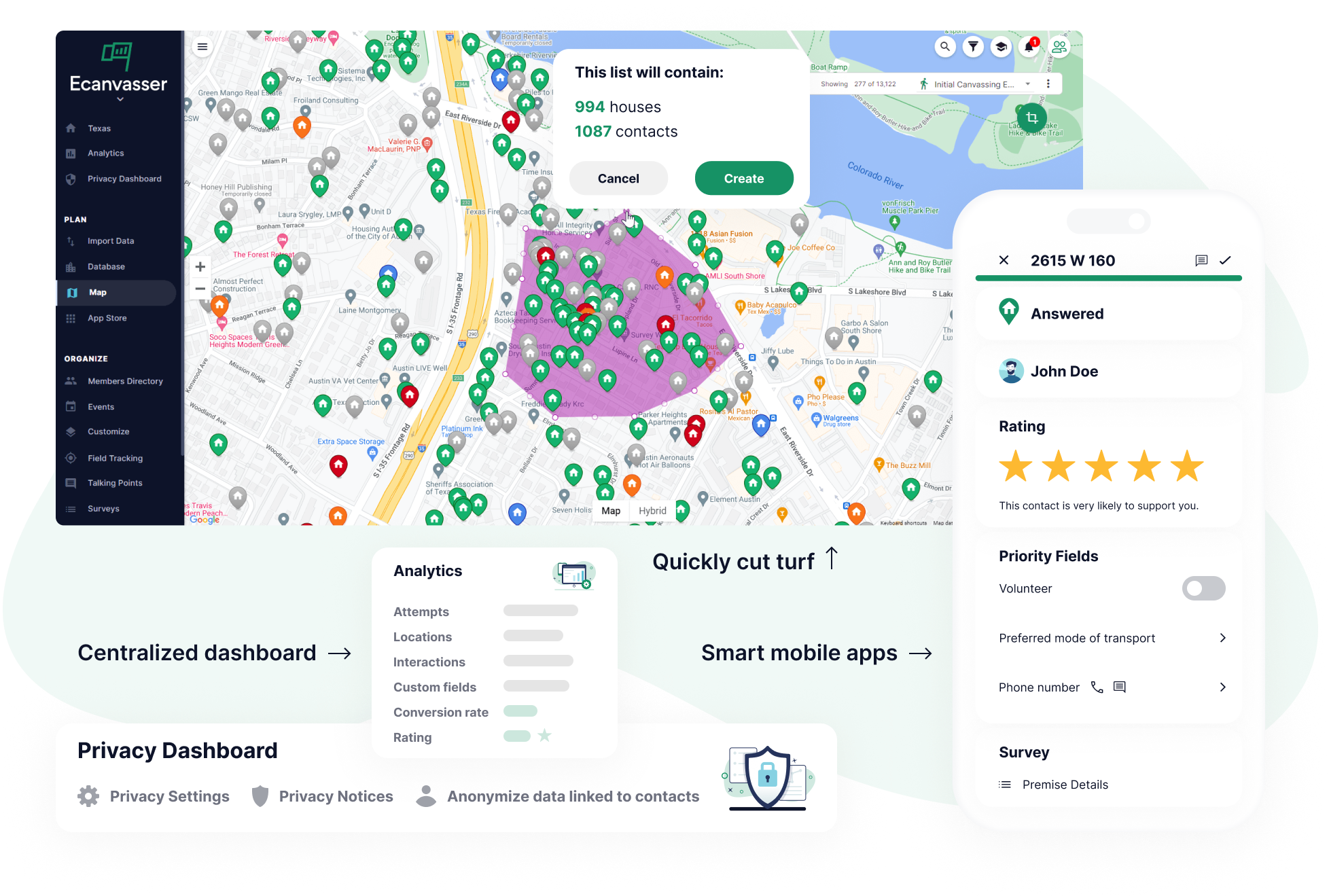 Plan - Organize Community Outreach - Ecanvasser